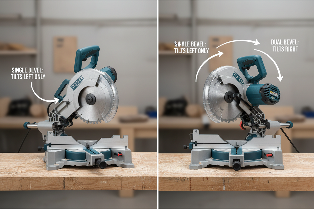 Single Bevel Vs Dual Bevel Mitre Saw